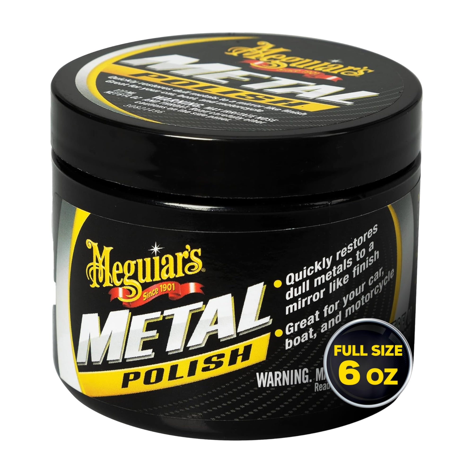 Meguiars G211606 Automotive Chrome Cleaner & Quick Wheel Metal Polish ...