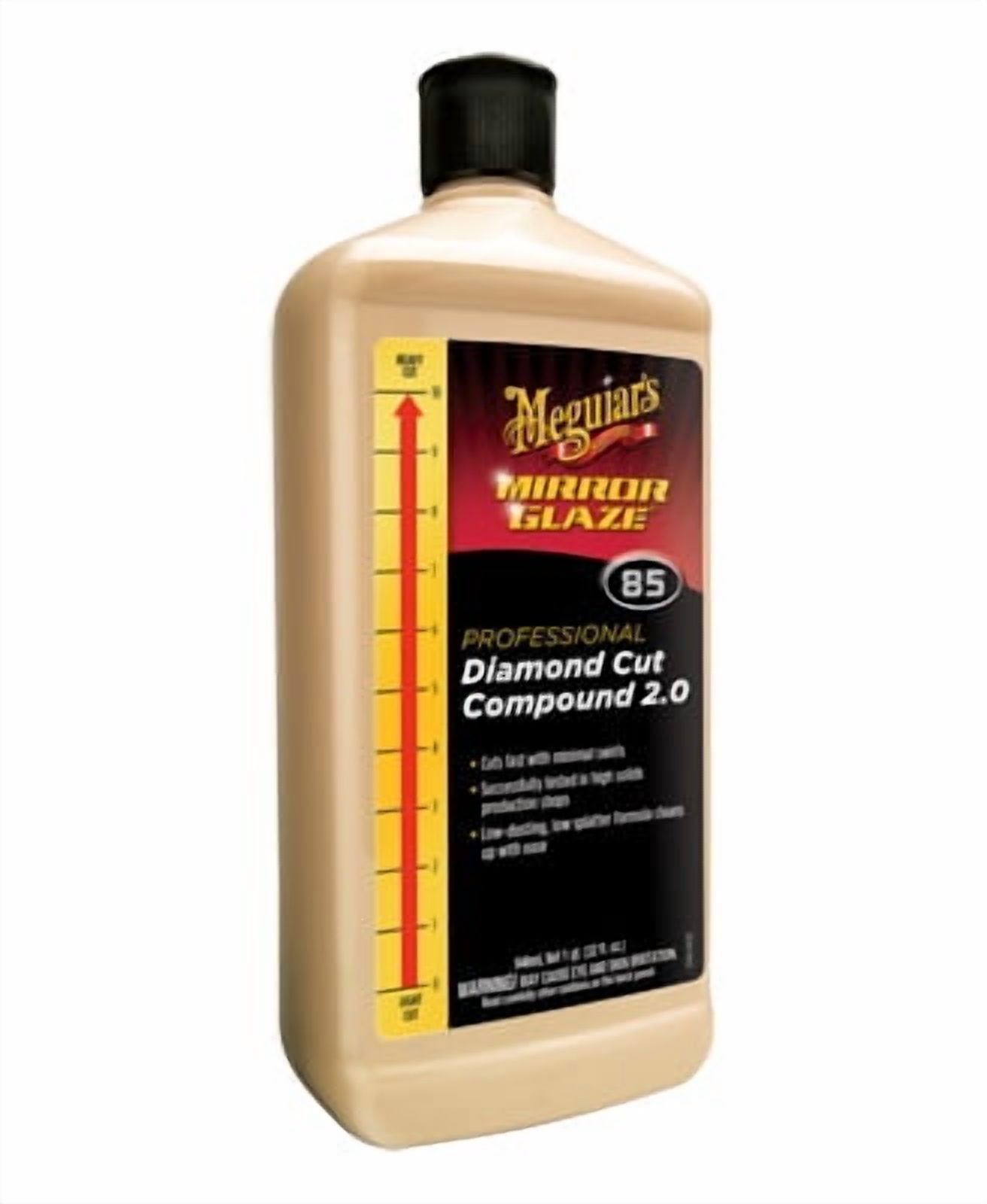 Meguiar's Super Fast Diamond Cut Compound, Low Swirl, Low Dusting, 32 ...