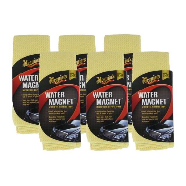 Meguiars X2000 Water Magnet Microfiber Drying Towel (6 Pack) - Walmart.com