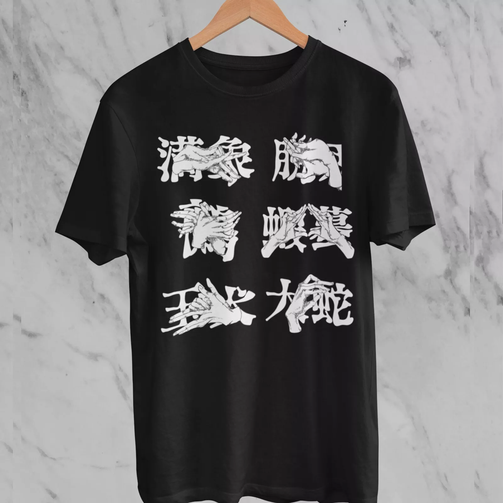 Megumi Hand signs Satoru Gojo Jujutsu Kaisen New unisex T-shirt Graphic ...