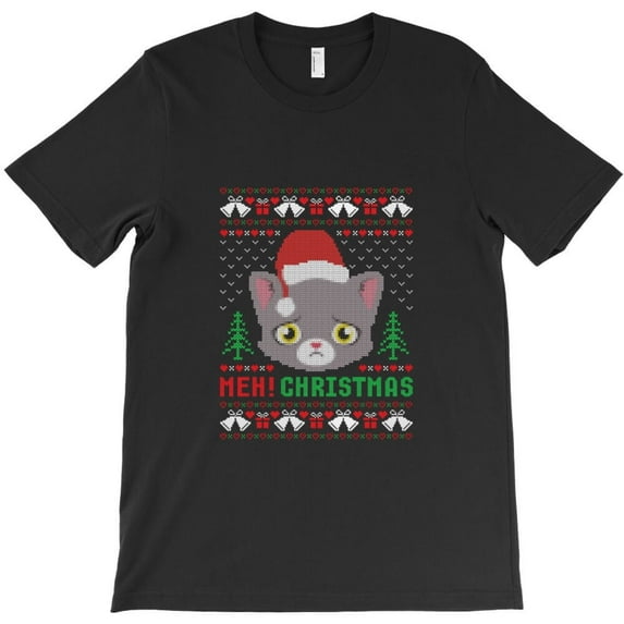 Meh Christmas Funny Ugly Sweater Holiday Graphic - Best Gift, H8468 ...