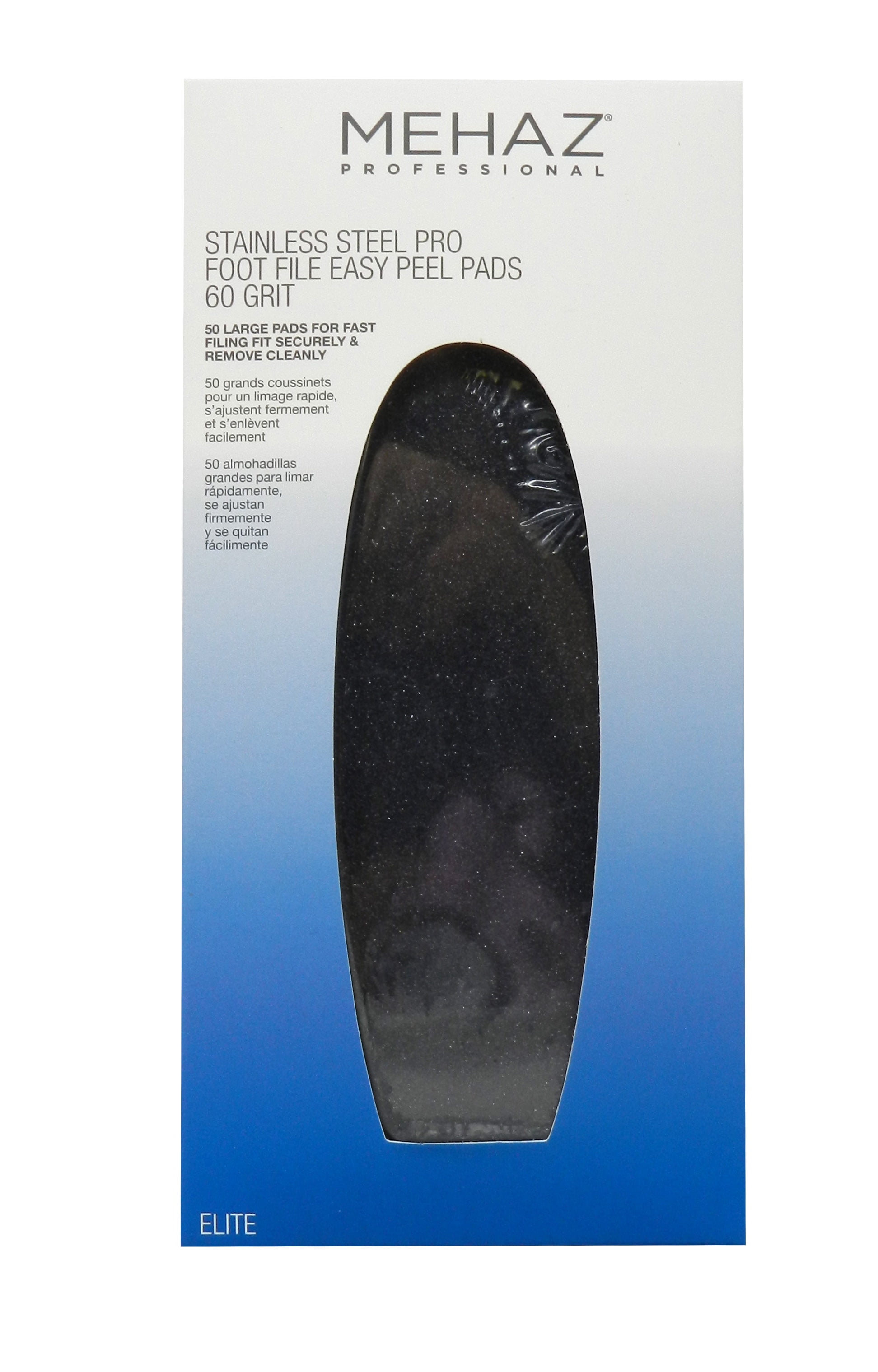 Mehaz Professional Stainless Steel Pro Foot File Peel Pads 60 Grit ...