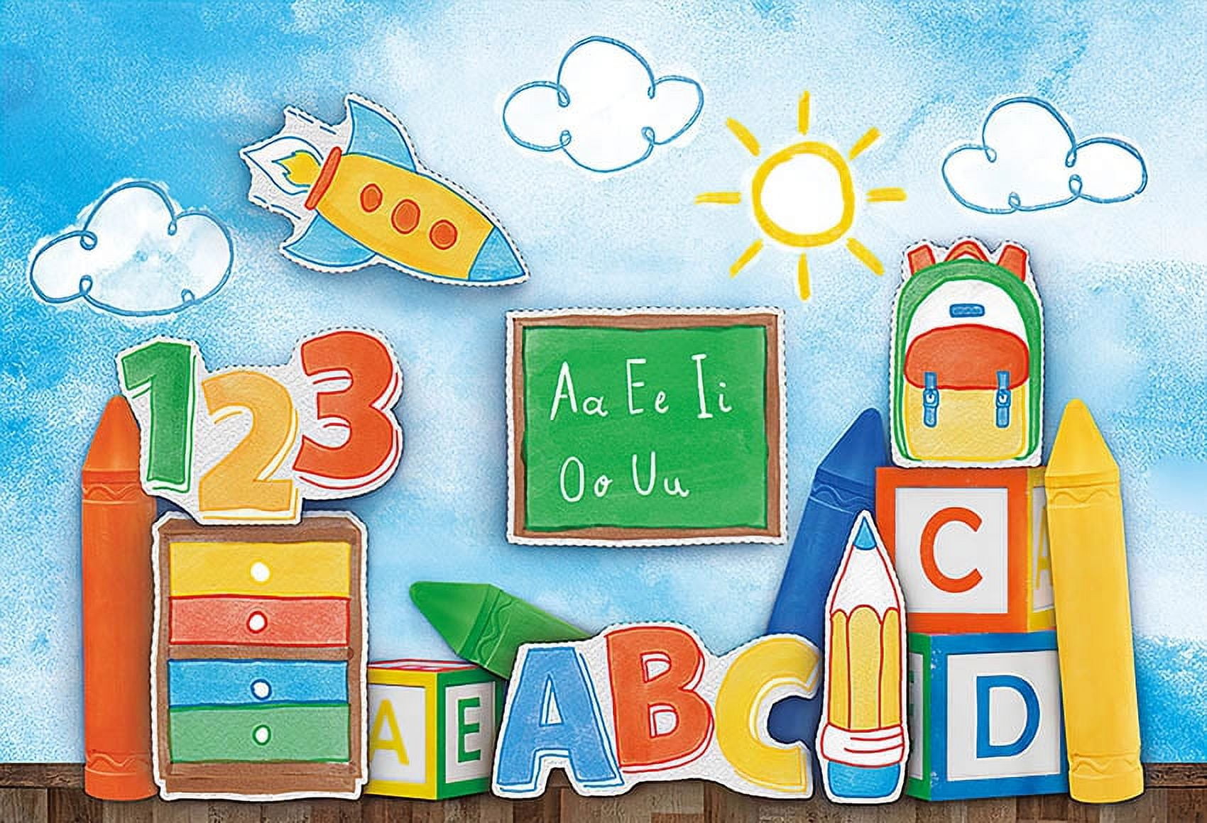 Mehefond Photography Background Back to School ABC Globe Pencil Book ...