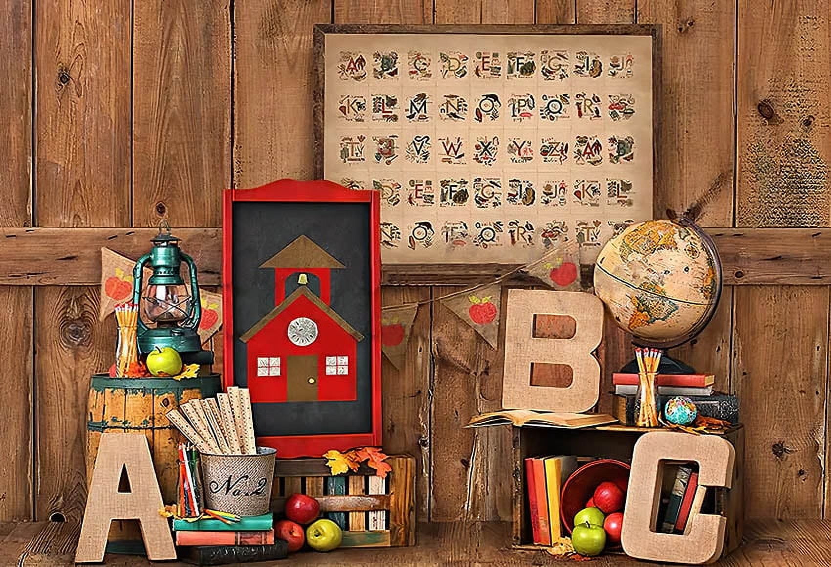 Mehefond Photography Background Back to School ABC Globe Pencil Book ...
