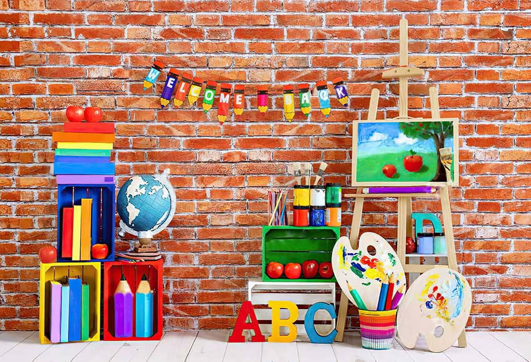 Mehefond Photography Background Back to School ABC Globe Pencil Book ...