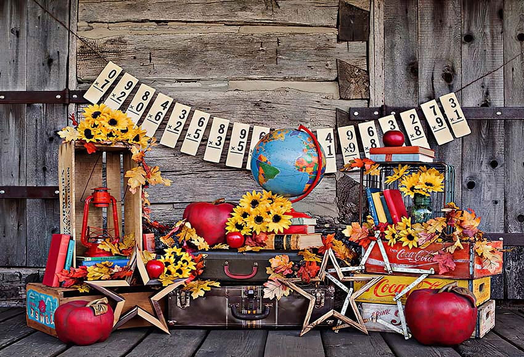 Mehefond Photography Background Back to School ABC Globe Pencil Book ...