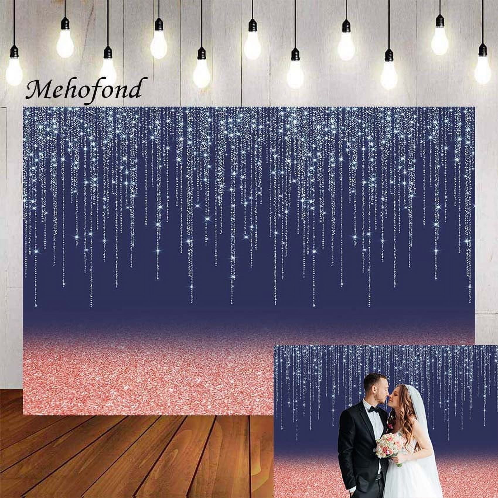 Mehefond Photography Background Rose Gold Navy Glitter Bokeh Adult Kids Birthday Party Wedding ...