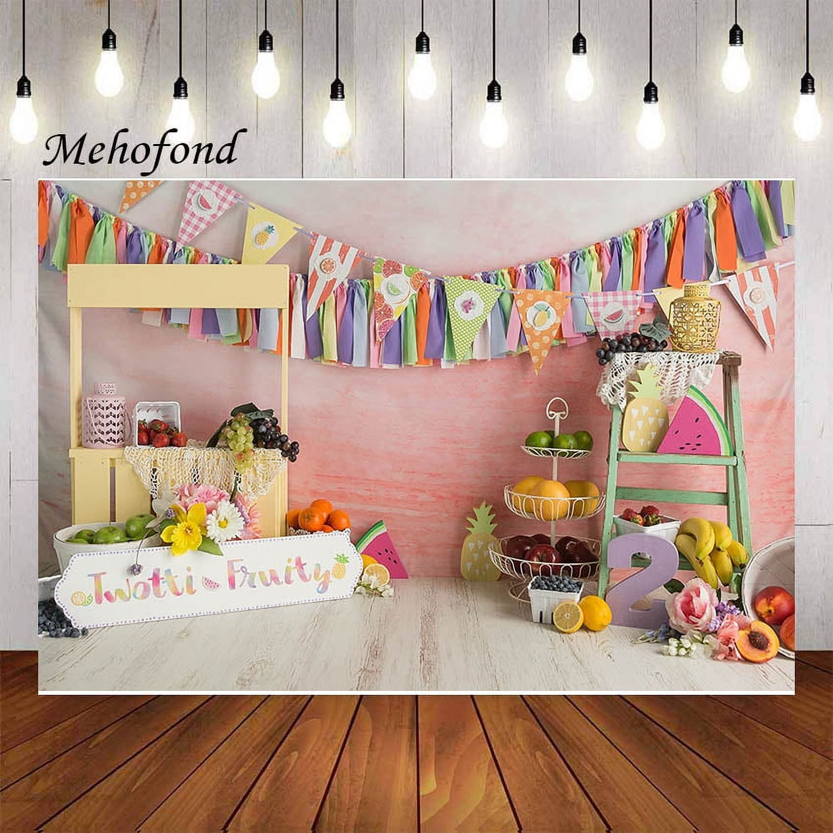 Mehofon Photography Background Twotti Frutti Birthday Party Girl ...