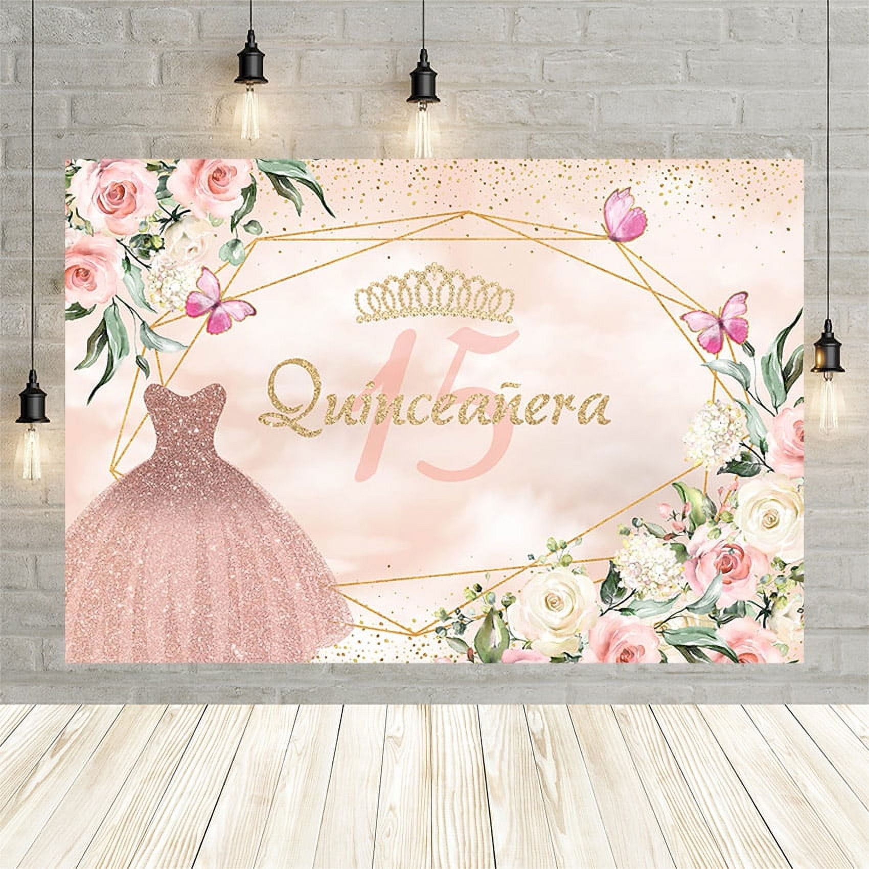 Mehofond 15th Birthday Baby Shower Photography Backdrop Little Princess ...