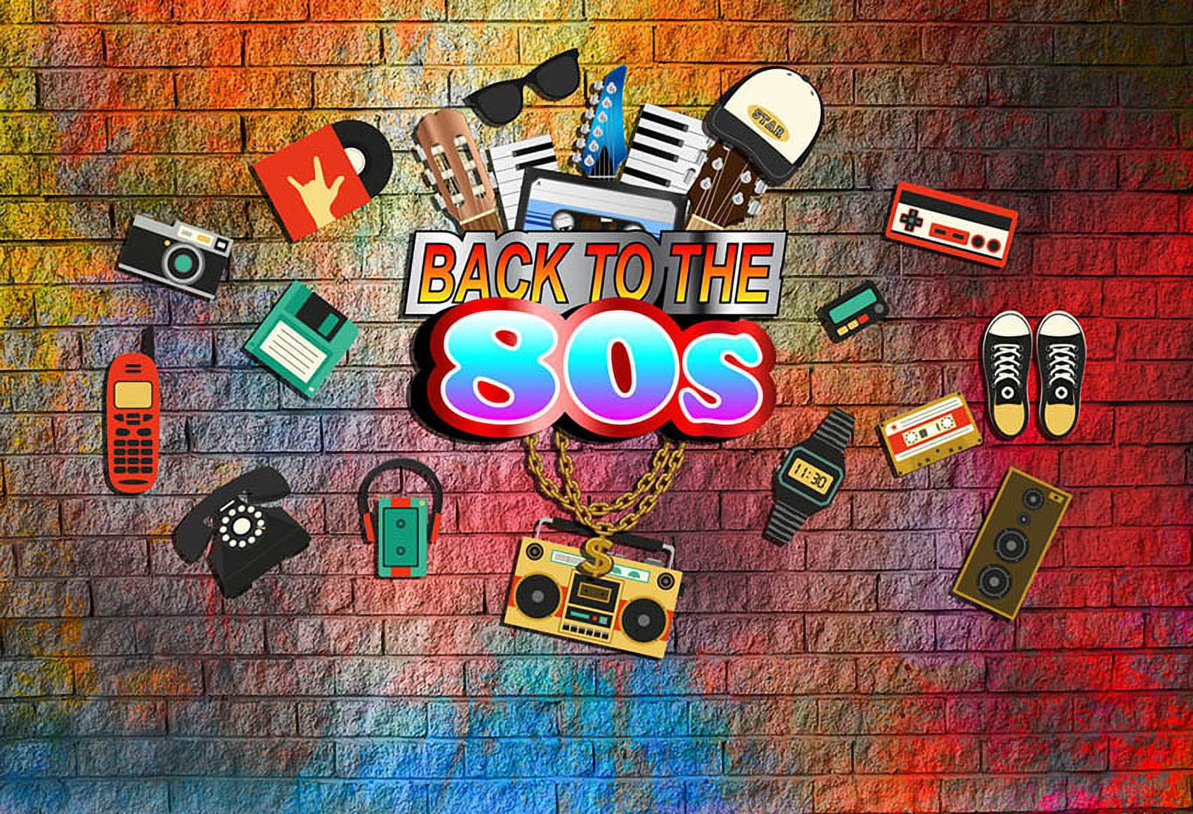 Mehofond 80s 90s Birthday Party Photography Background Brick Wall ...