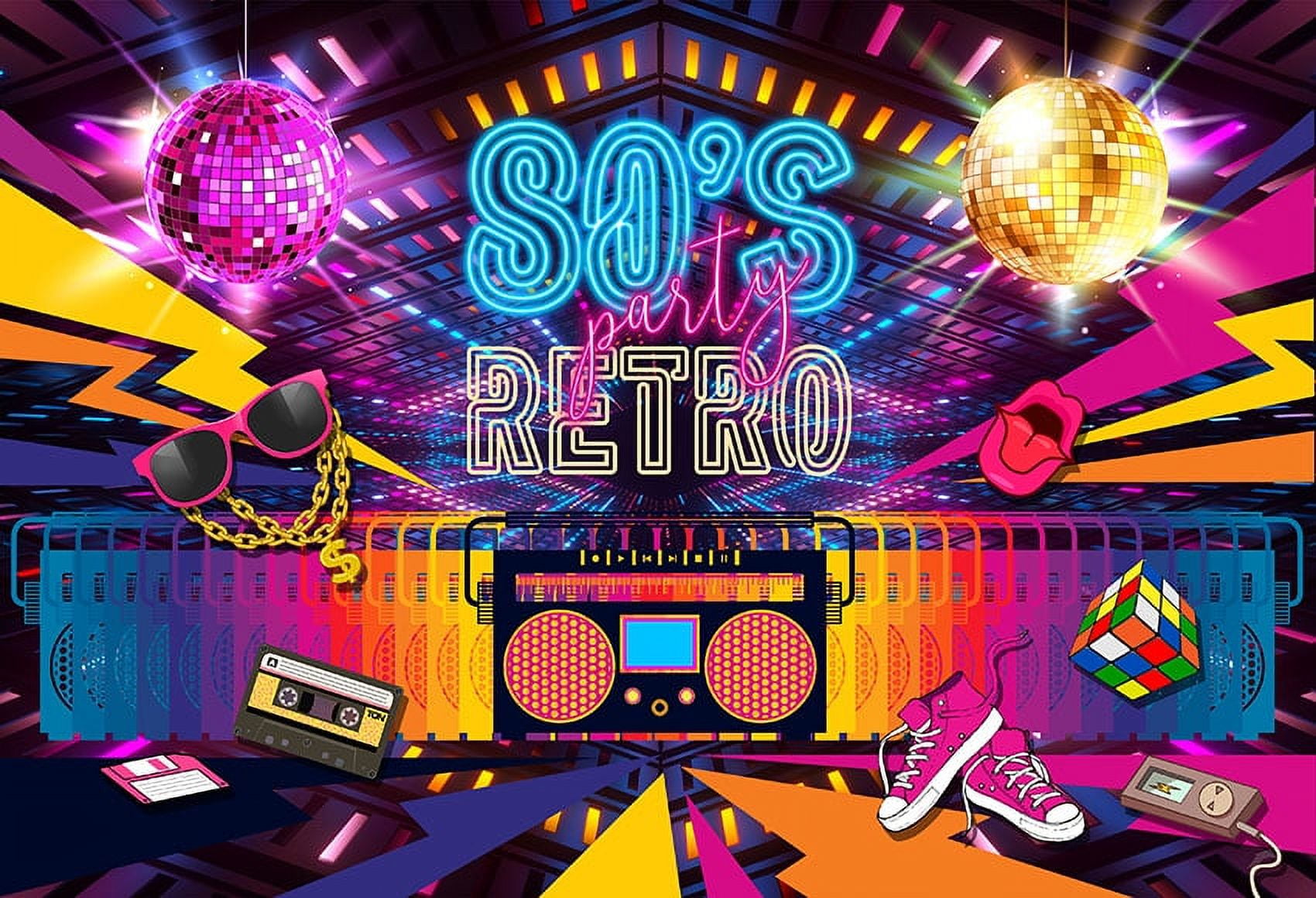 Mehofond 80s 90s Birthday Party Photography Background Brick Wall ...