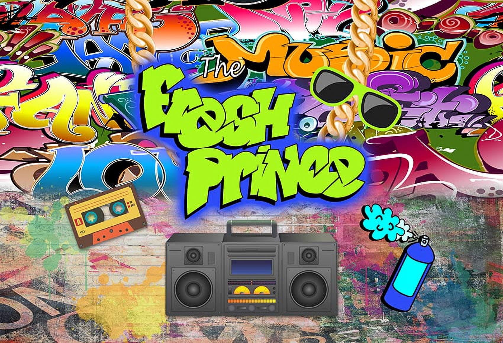 Mehofond 80s 90s Birthday Party Photography Background Brick Wall Neon ...