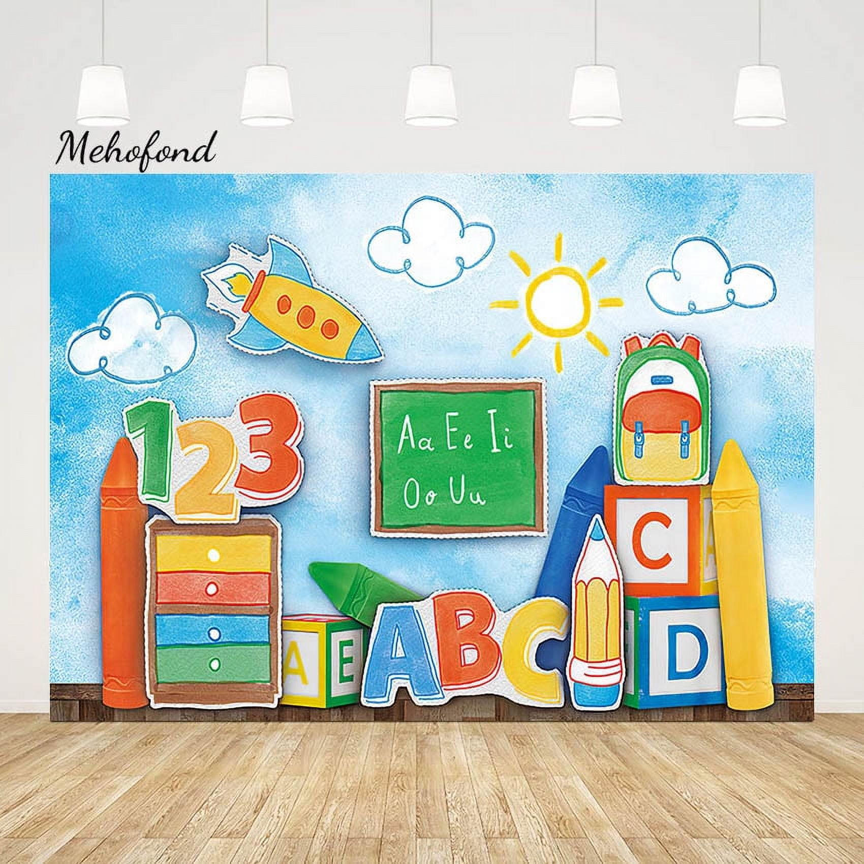 Mehofond Back to School Photography Backdrop Oil Painting Student ...