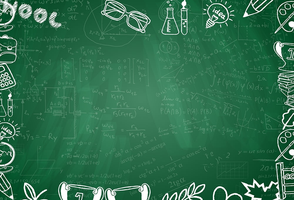 Mehofond Back to School Photography Background Chalkboard Colorful Pens ...