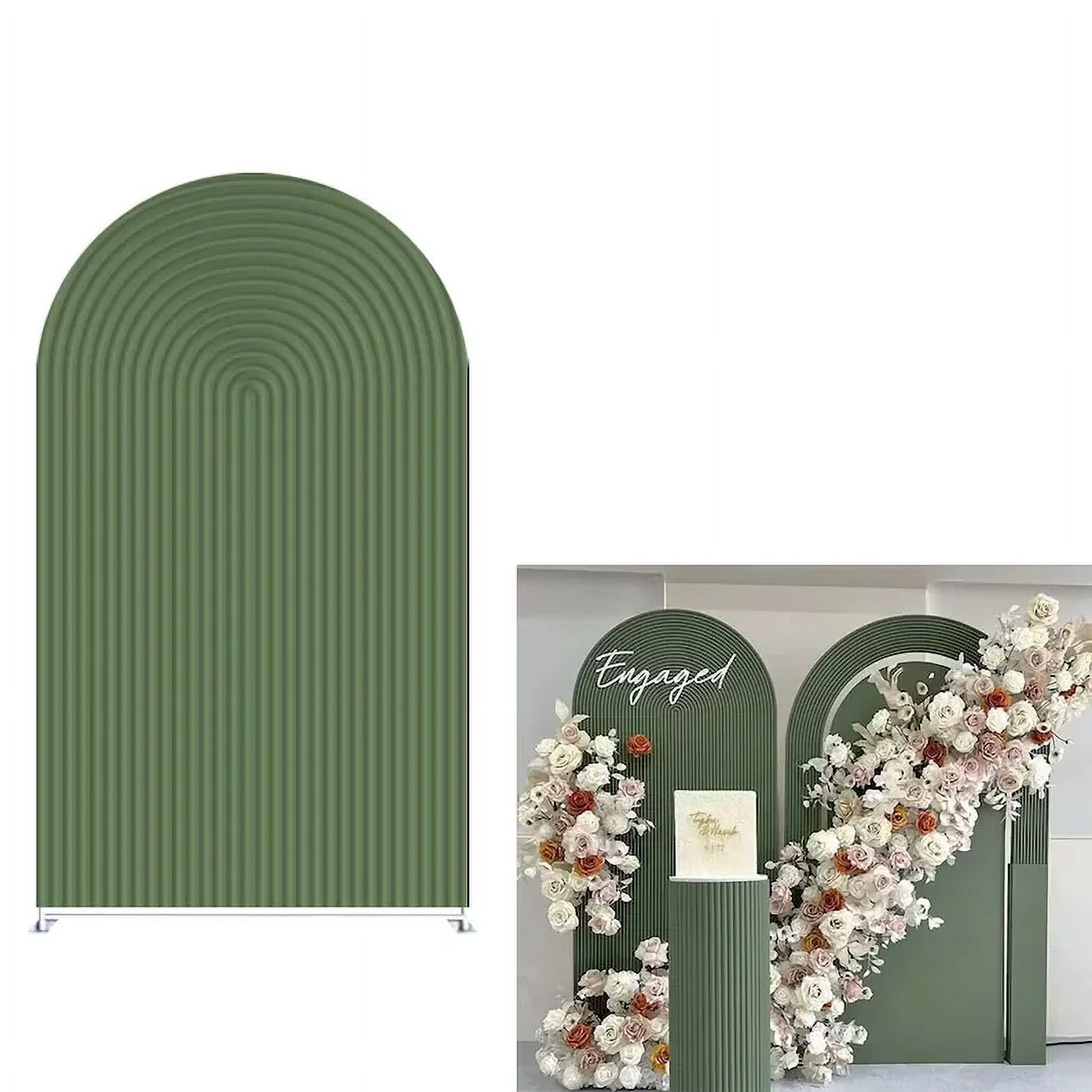 Mehofond Background Custom Double-Sided Arch Covers Ripples Wedding ...