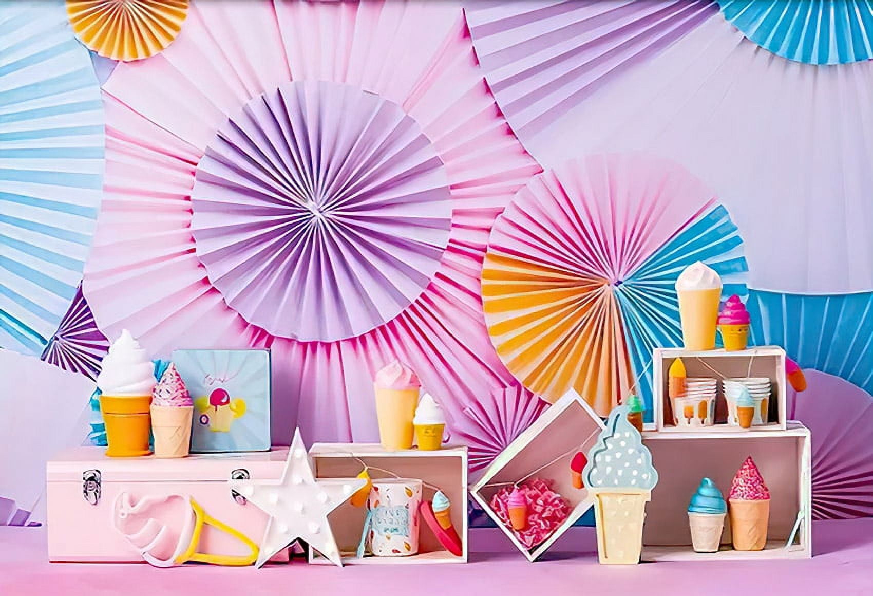 Mehofond Bohemian Photography Background Pink Balloons Girl Boy 1st ...