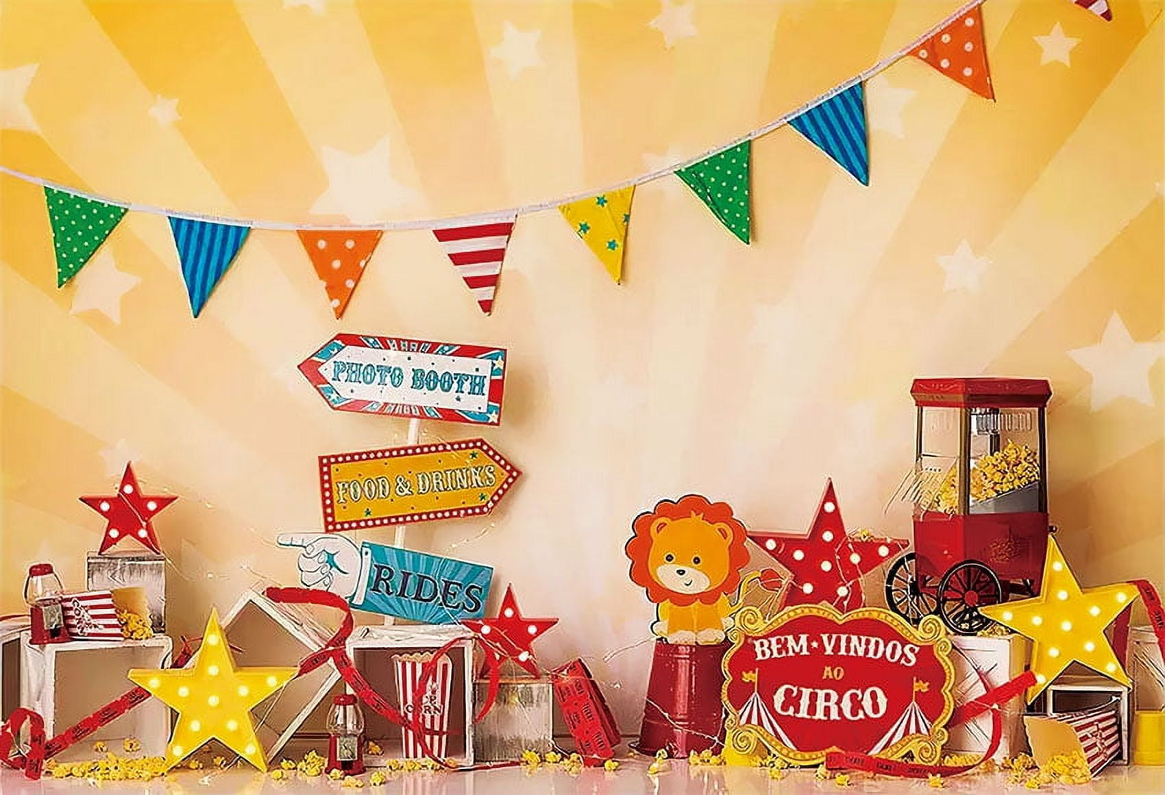 Mehofond Bohemian Photography Background Pink Balloons Girl Boy 1st ...