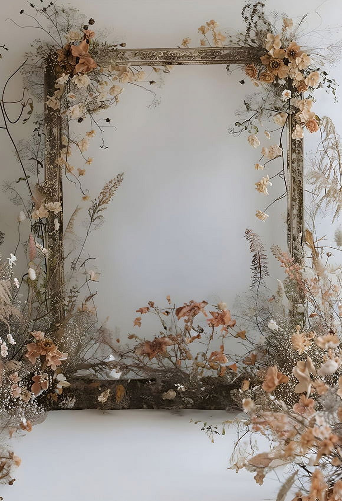 Mehofond Boho Pampas Flower Frame Photography Background Kids Birthday ...