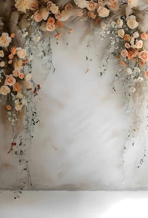 Mehofond Boho Pampas Flower Frame Photography Background Kids Birthday ...
