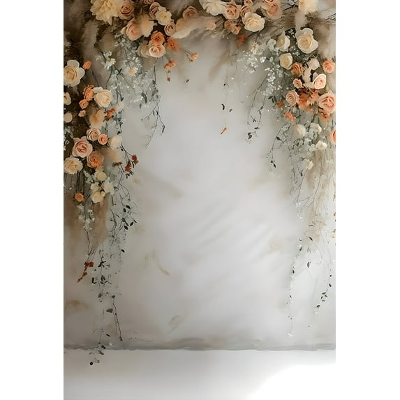 Mehofond Boho Pampas Flower Frame Photography Background Kids Birthday ...