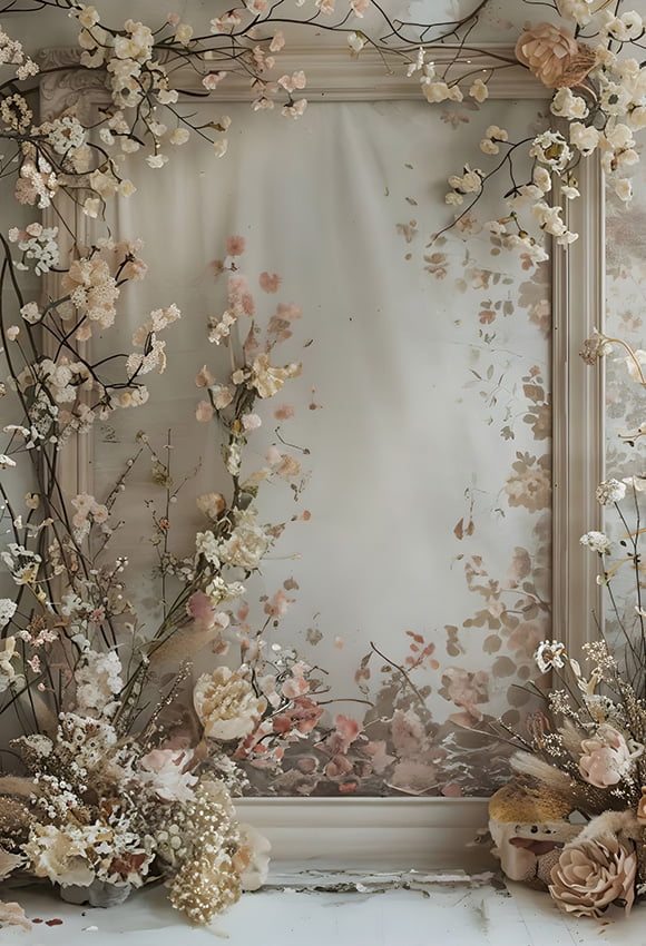 Mehofond Boho Pampas Flower Frame Photography Background Kids Birthday ...