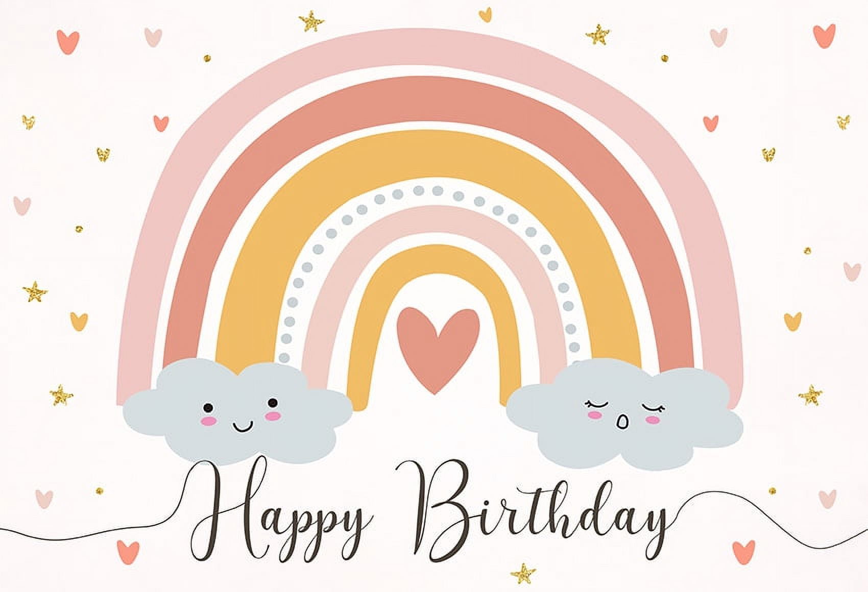 Mehofond Boho Photography Background Pink Bohemian Baby Girl Birthday ...