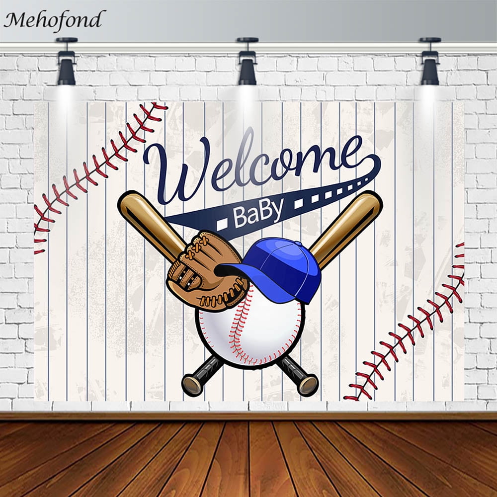 Mehofond Boy Baby Shower Birthday Party Backdrop Baseball Bat Athlete ...