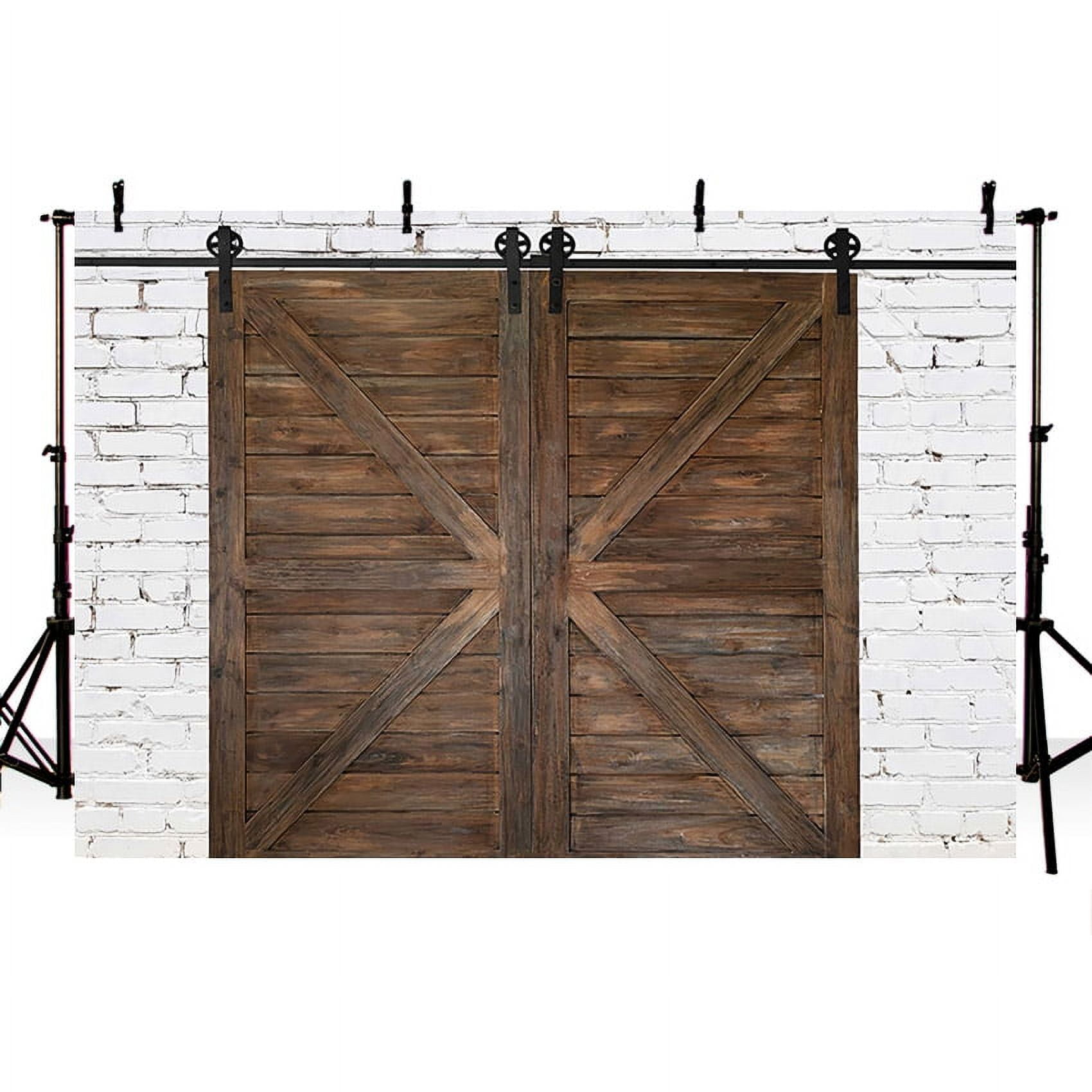 Mehofond Brown Old Plank Door Backdrops Baby Portrait Photography ...