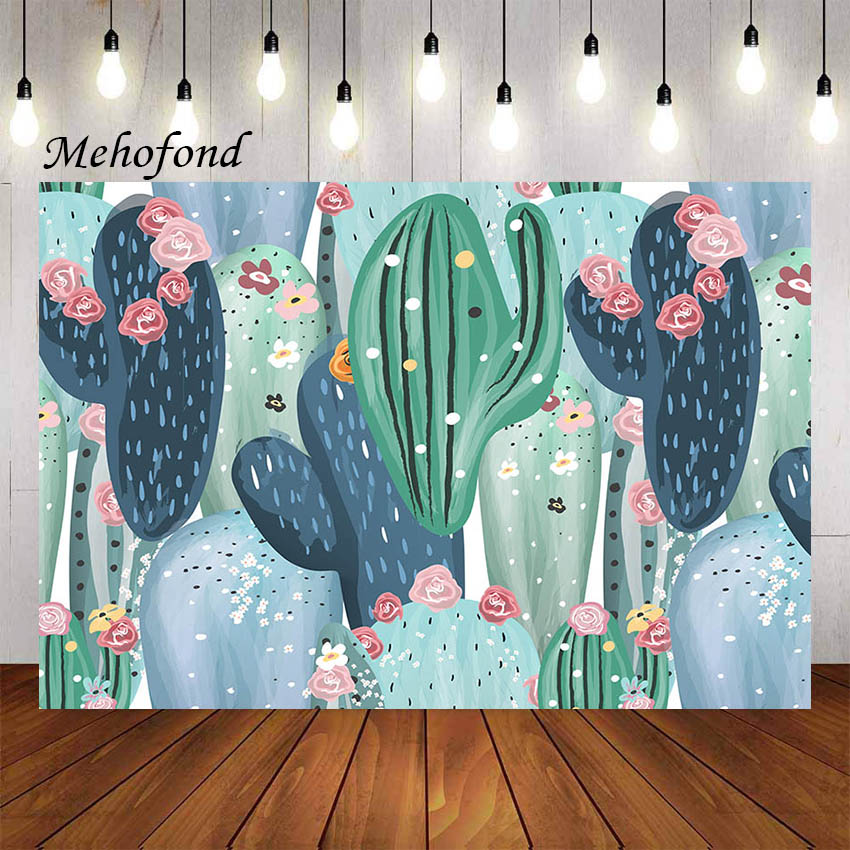 Mehofond Floral Cactus Photography Background Mexican Fiesta Desert ...