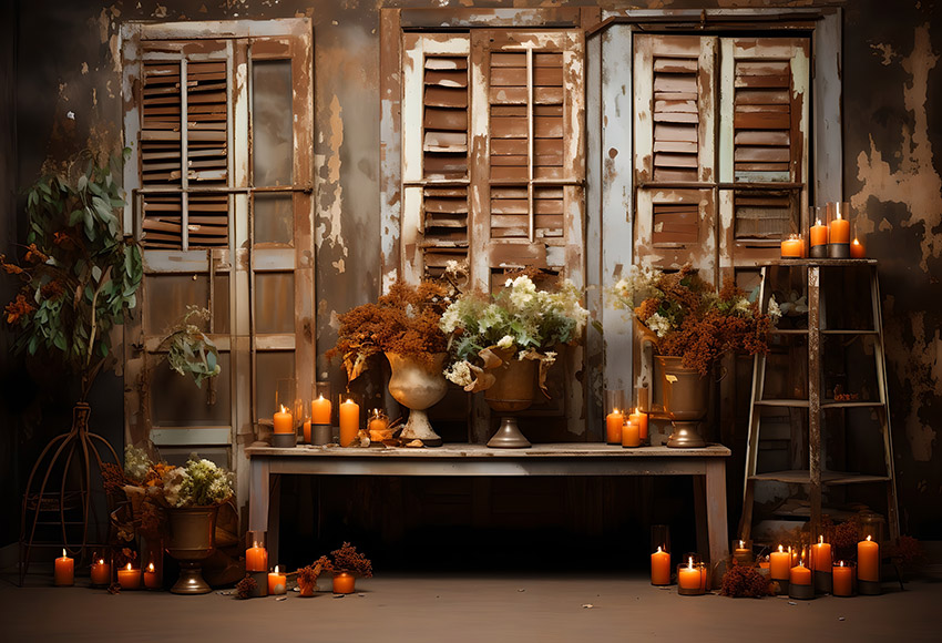 Mehofond Indoor Old Door Hay Backdrop for Photography Kids Birthday ...