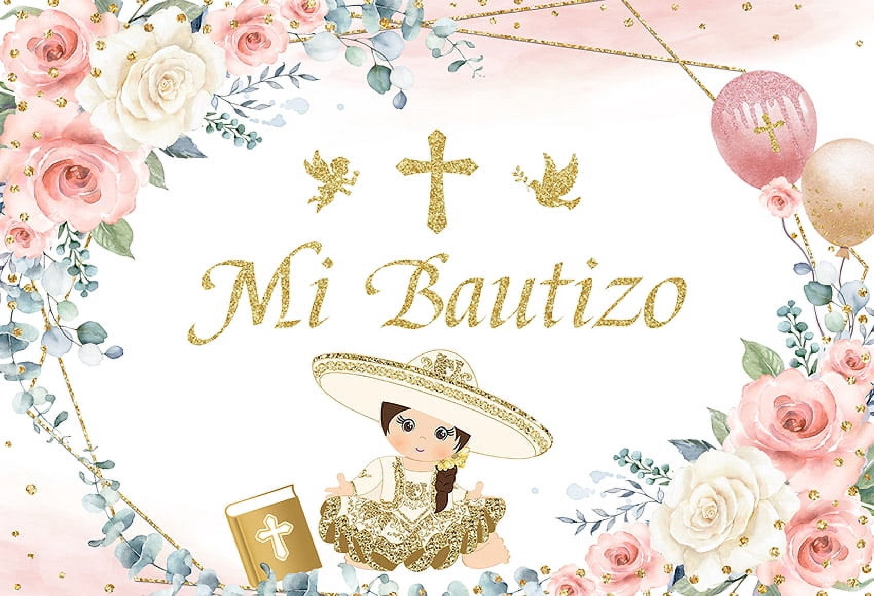 Mehofond Mi Bautizo Photography Background Mexican Baptism Party First ...