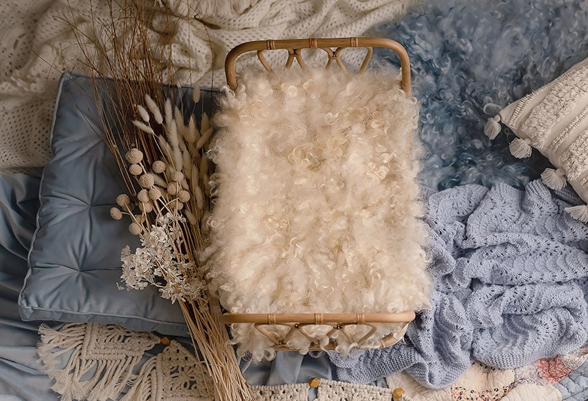 Mehofond Newborn Swaddle Photography Backdrop Birthday Sweet Baby ...