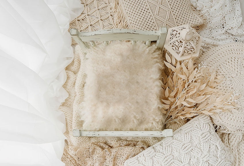 Mehofond Newborn Swaddle Photography Backdrop Birthday Sweet Baby ...