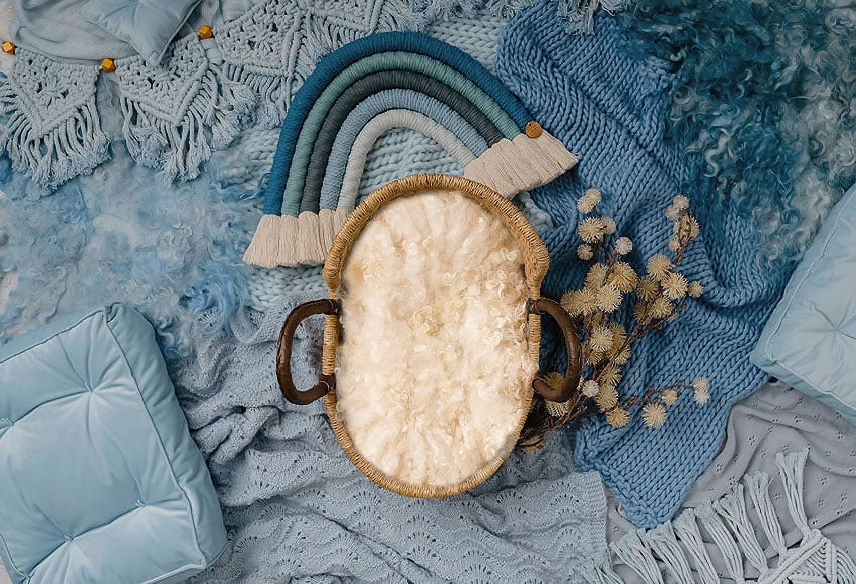 Mehofond Newborn Swaddle Photography Backdrop Birthday Sweet Baby ...