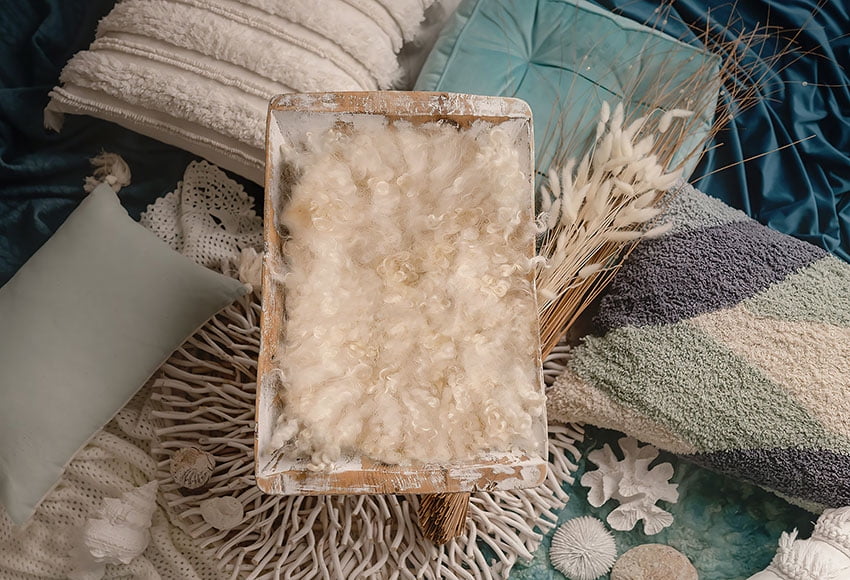 Mehofond Newborn Swaddle Photography Backdrop Birthday Sweet Baby ...