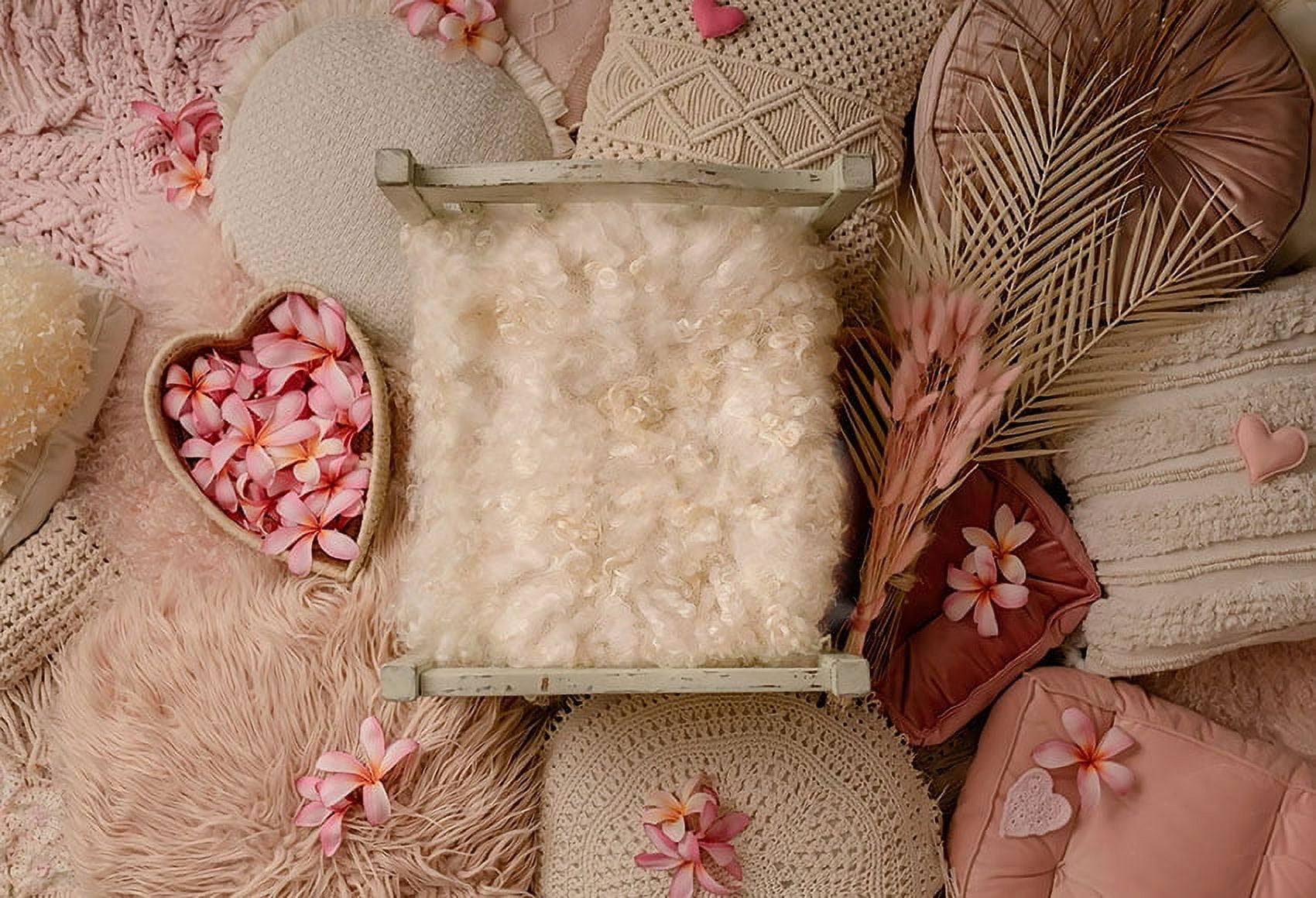 Mehofond Newborn Swaddle Photography Backdrop Birthday Sweet Baby ...