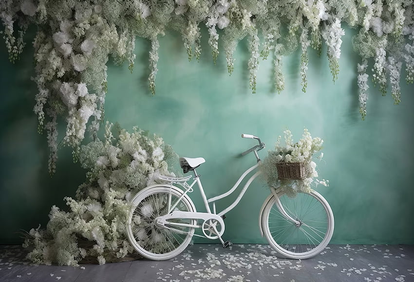 Mehofond Photo Background Pink Bicycle for Wedding Valentine's Day ...