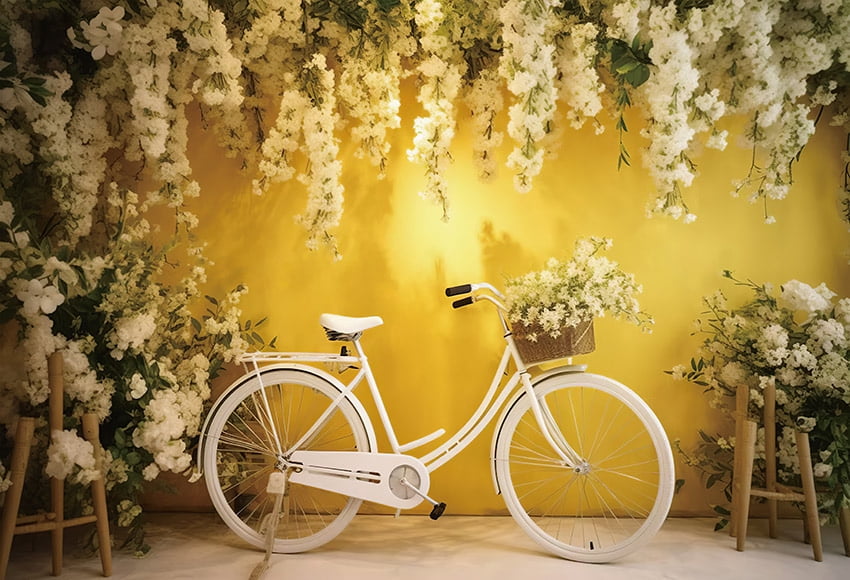 Mehofond Photo Background Pink Bicycle for Wedding Valentine's Day ...