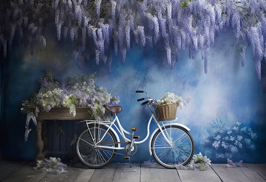 Mehofond Photo Background Pink Bicycle for Wedding Valentine's Day ...