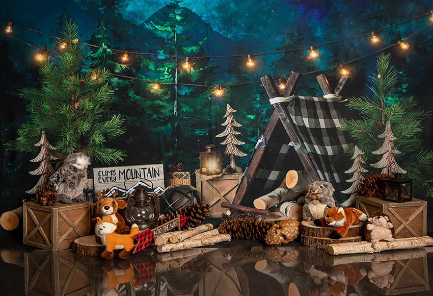 Mehofond Photography Backdrop Christmas Night Street for Kids Birthday ...