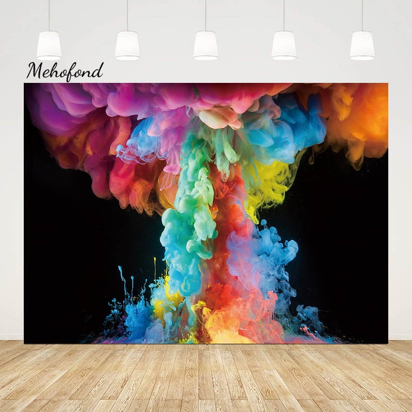 Mehofond Photography Backdrop Colorful Smoke Mist Patterns Child ...