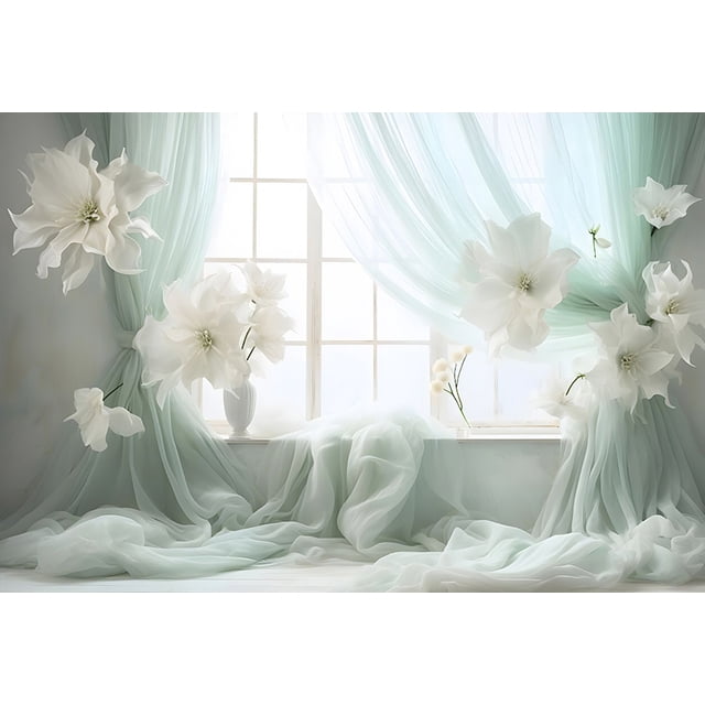 Mehofond Photography Backdrop Flower Curtain r for Wedding Pregnant ...