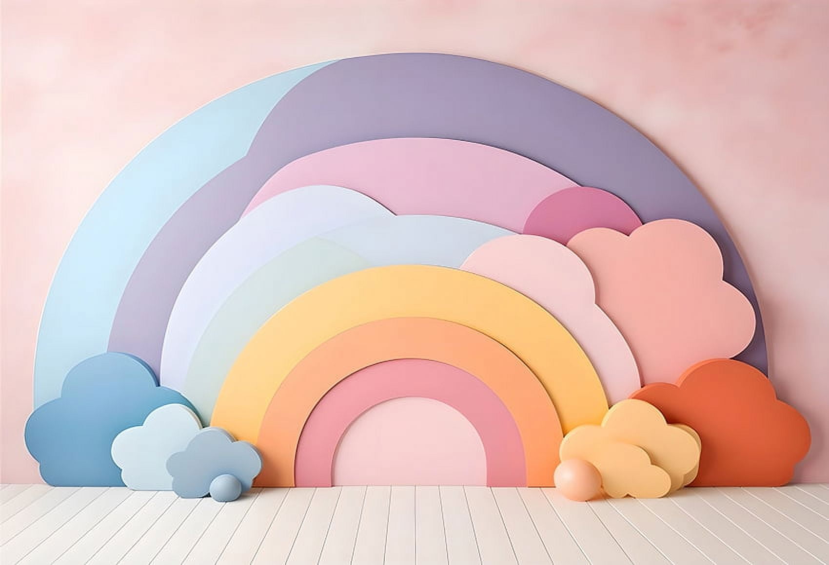 Mehofond Photography Backdrop Gradient Clouds Kids Birthday Party ...