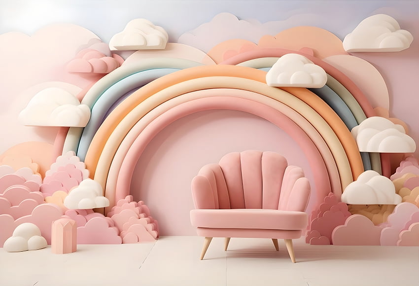 Mehofond Photography Backdrop Gradient Clouds Kids Birthday Party ...