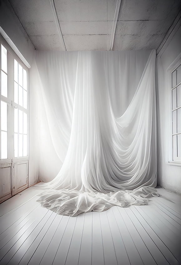 Mehofond Photography Backdrop Indoor White Curtain Room Princess ...