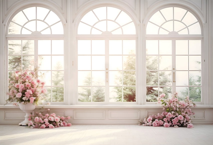 Mehofond Photography Backdrop Spring Window Flower For Bridal Shower ...