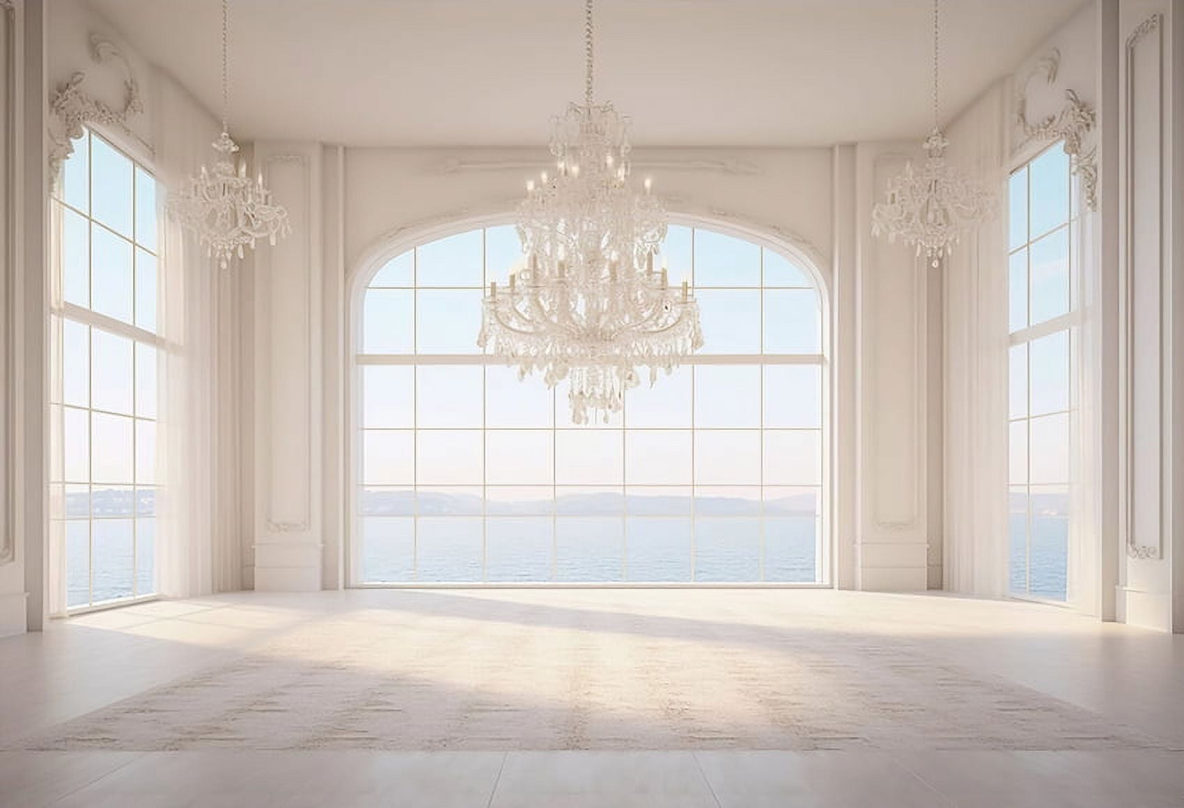 Mehofond Photography Backdrop Wedding White Curtain Window For Bridal ...