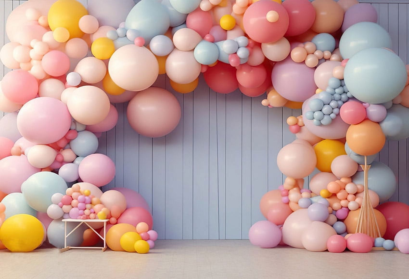 Mehofond Photography Backdrops Colorful Arched Door Balloon r for ...
