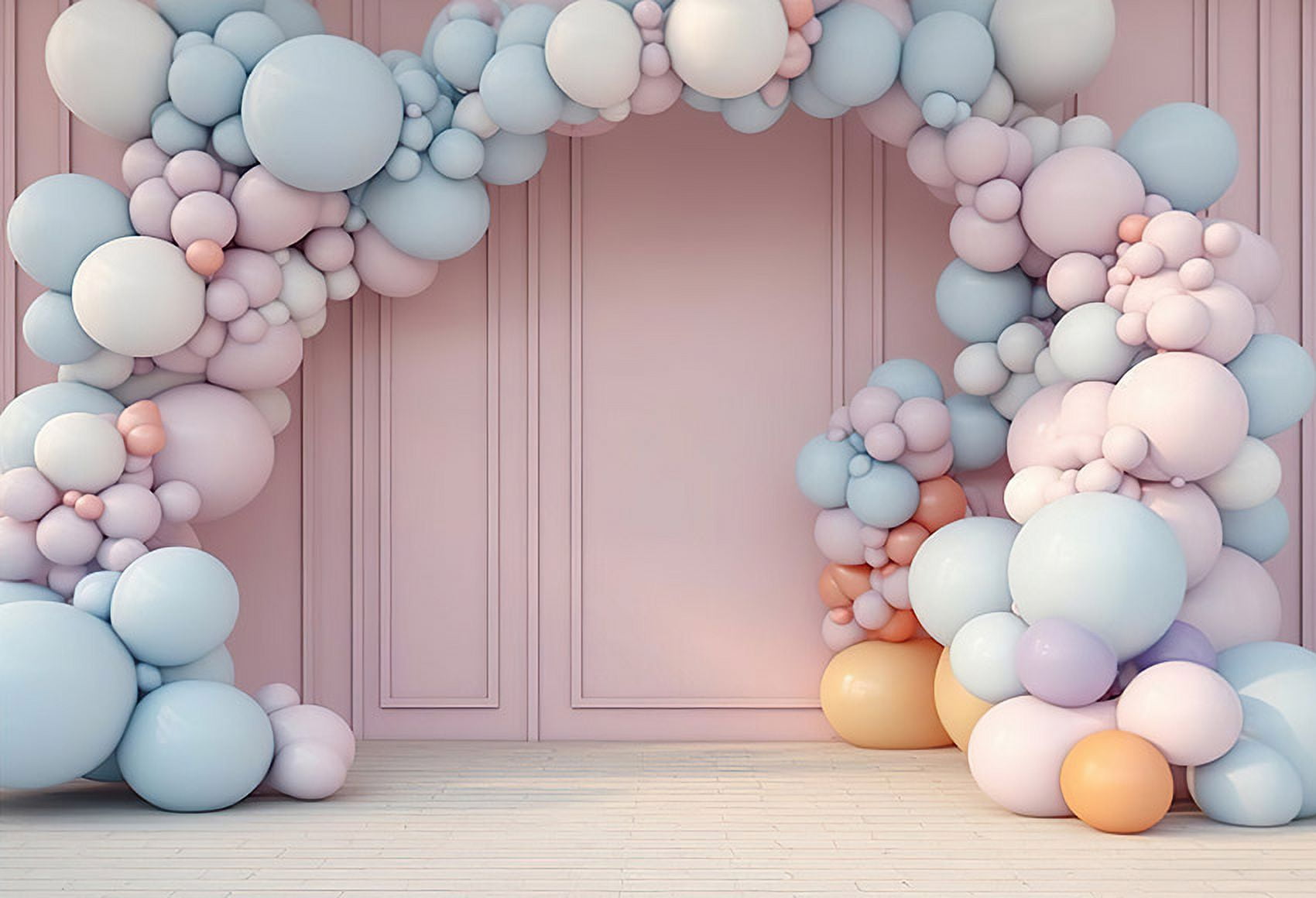 Mehofond Photography Backdrops Colorful Arched Door Balloon r for ...
