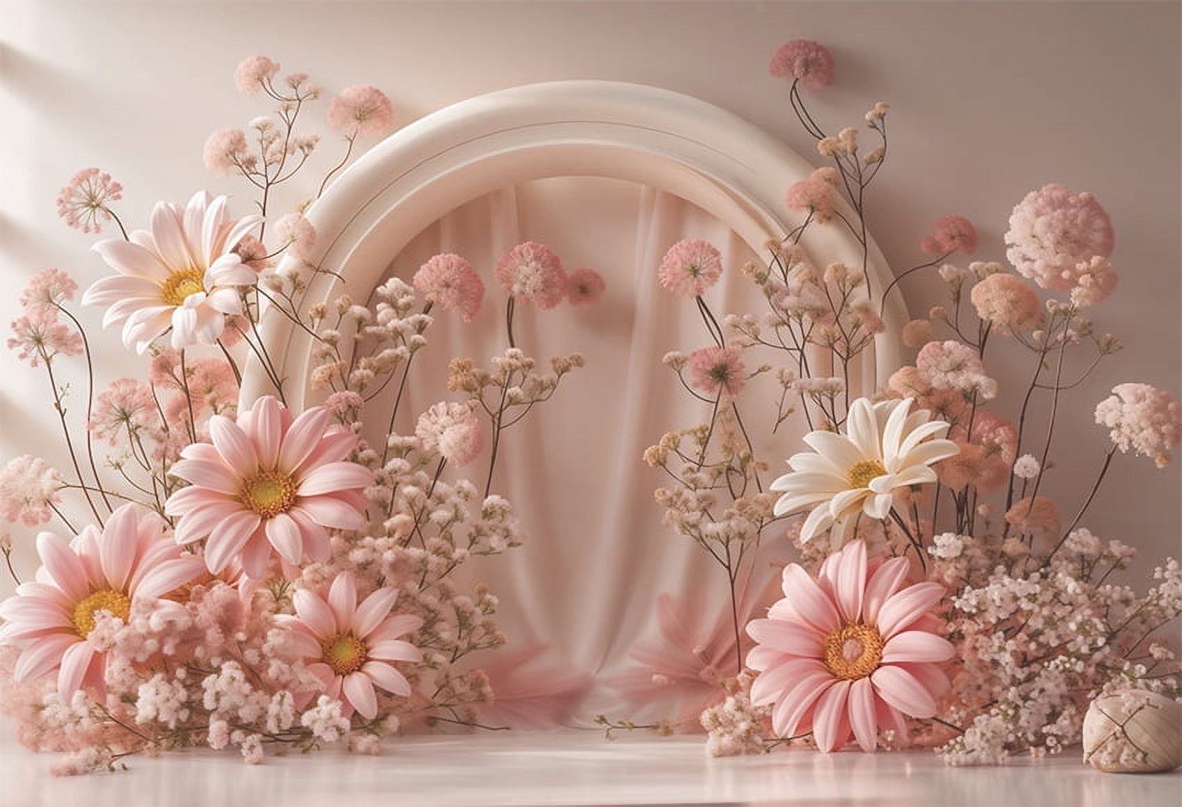 Mehofond Photography Backdrops Daisy Flower Front Door Newborn Birthday ...